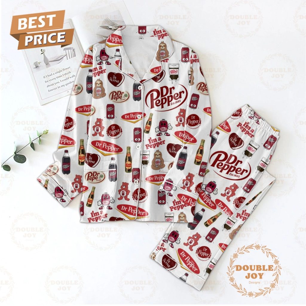 Dr Pepper Iconic Logo Pajamas Set - Doublejoydesigns