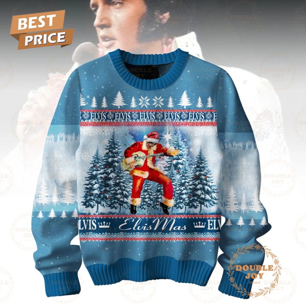 Elvis Presley Merry Elvismas 2024 Sweater - Doublejoydesigns