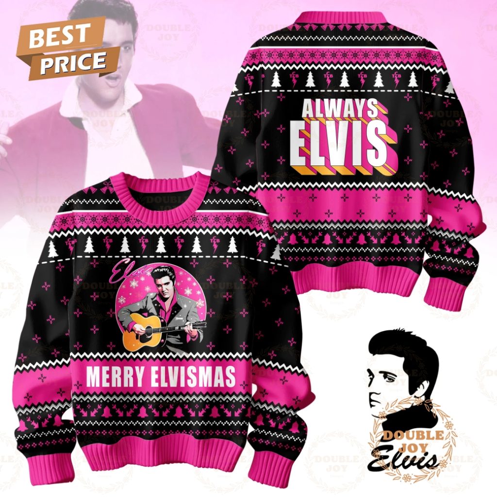 Elvis Presley Merry Elvismas Sweater - Doublejoydesigns