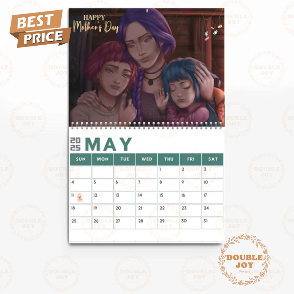 Arcane League Of Legends 2025 Wall Calendar - Doublejoydesigns