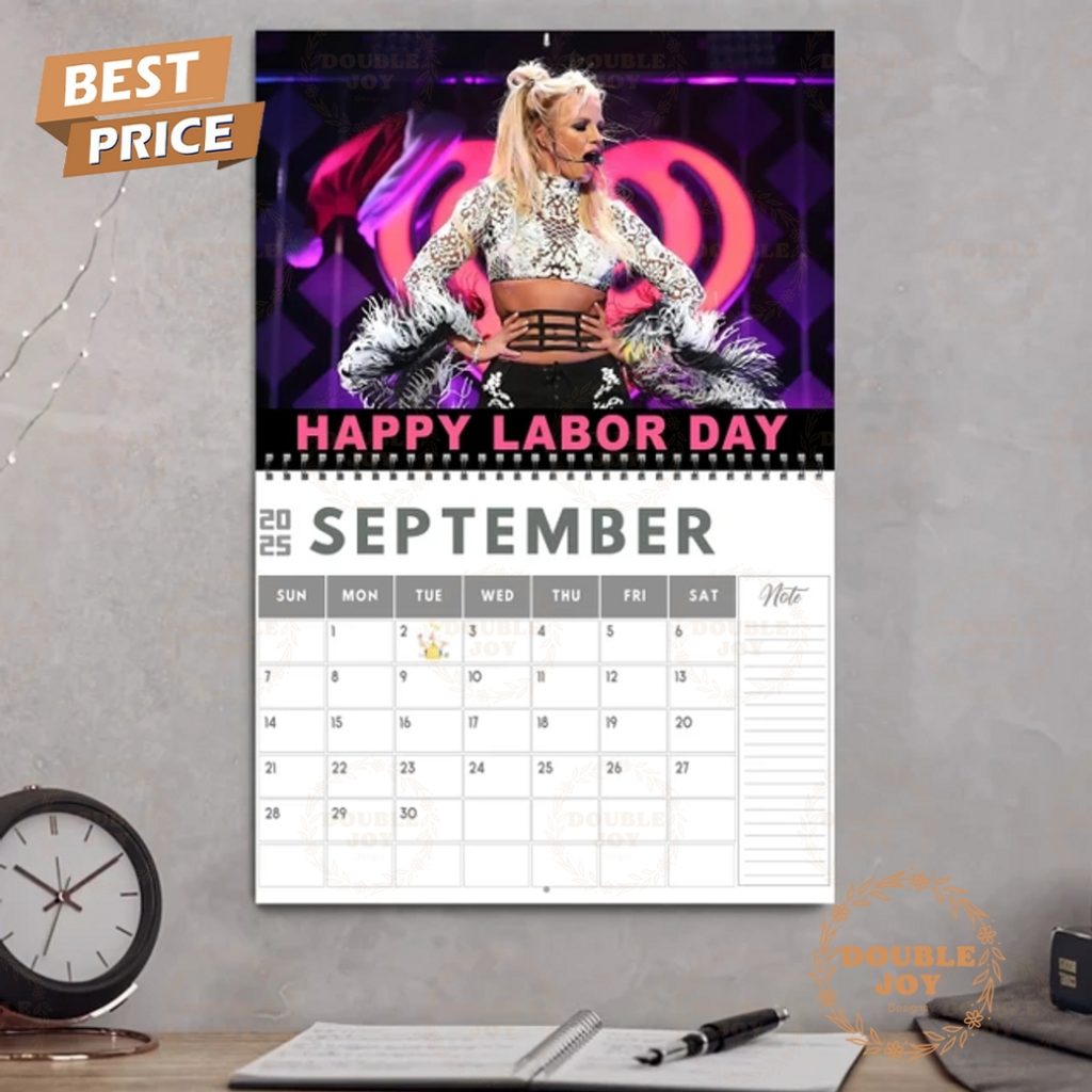 Britney Spears 2025 Wall Calendar - Doublejoydesigns