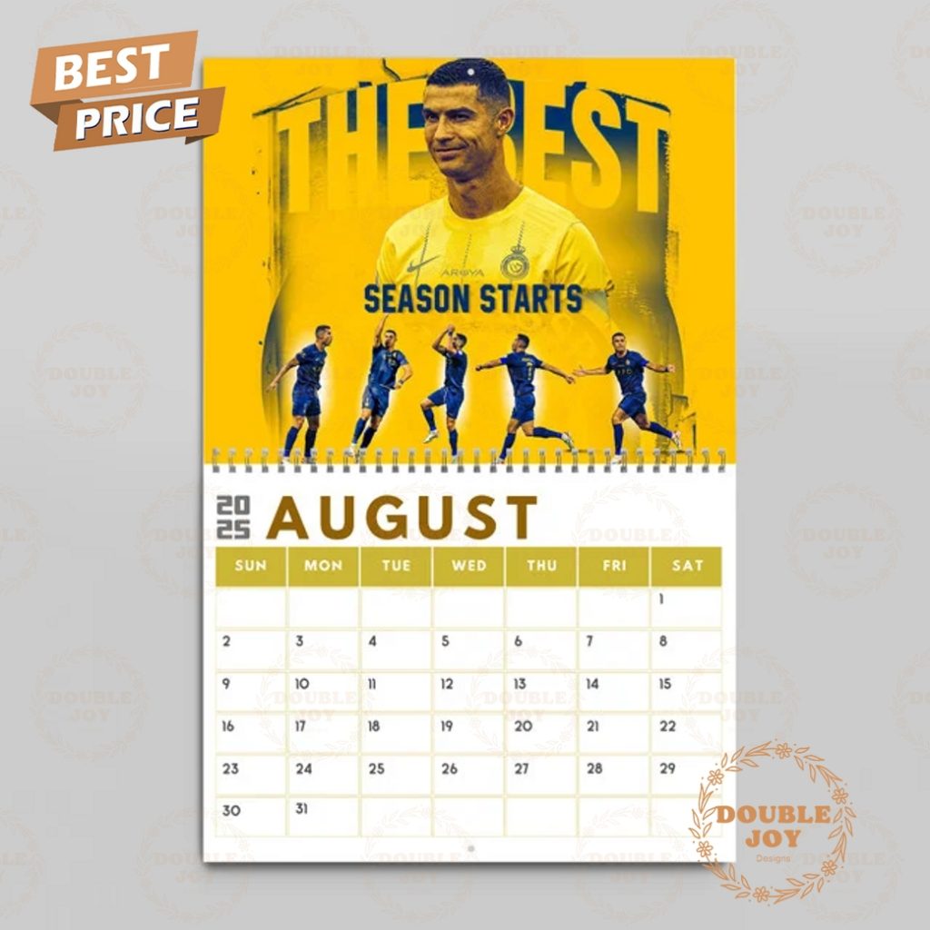 Cristiano Ronaldo 2025 Wall Calendar - Doublejoydesigns