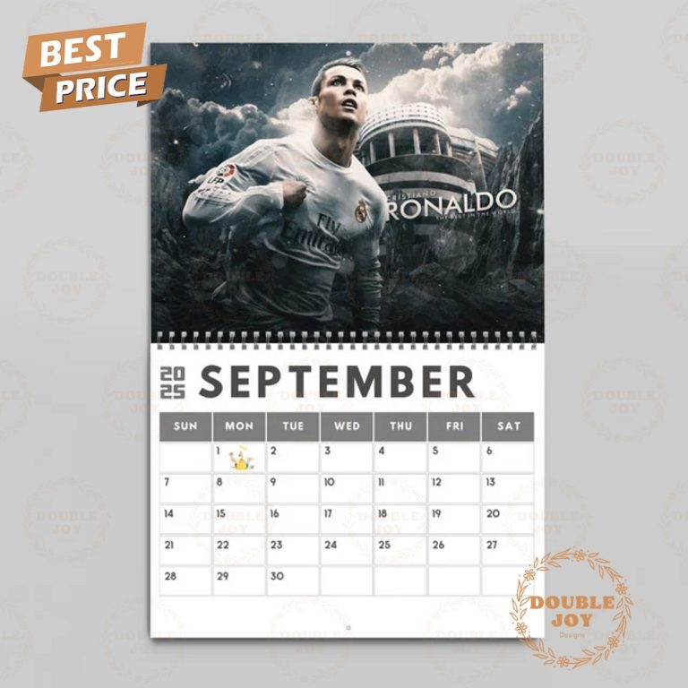 Cristiano Ronaldo 2025 Wall Calendar - Doublejoydesigns