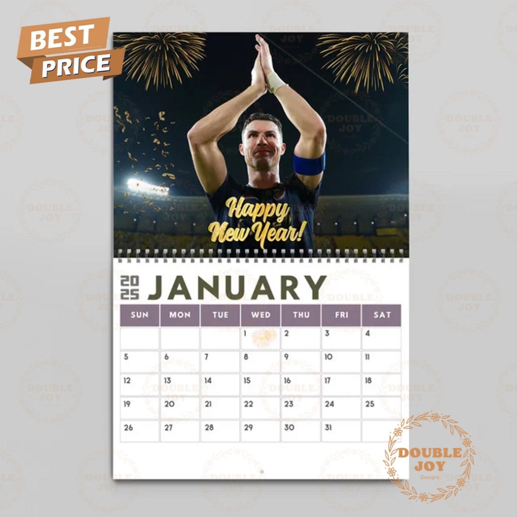 Cristiano Ronaldo 2025 Wall Calendar - Doublejoydesigns