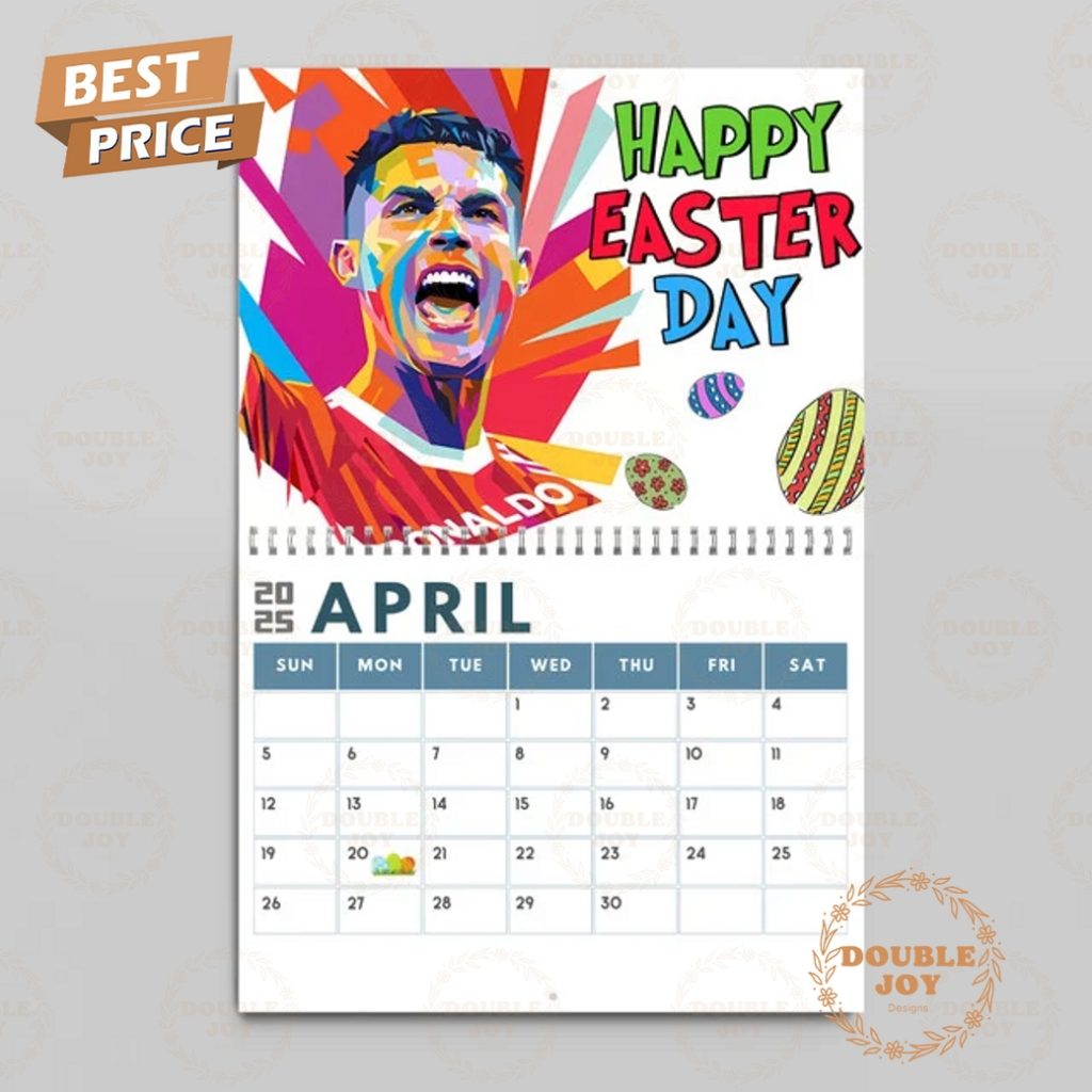 Cristiano Ronaldo 2025 Wall Calendar - Doublejoydesigns