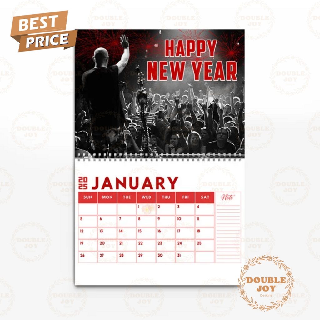Five Finger Death Punch 2025 Wall Calendar - Doublejoydesigns