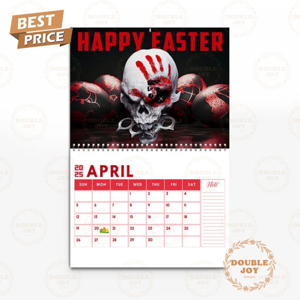 Five Finger Death Punch 2025 Wall Calendar - Doublejoydesigns