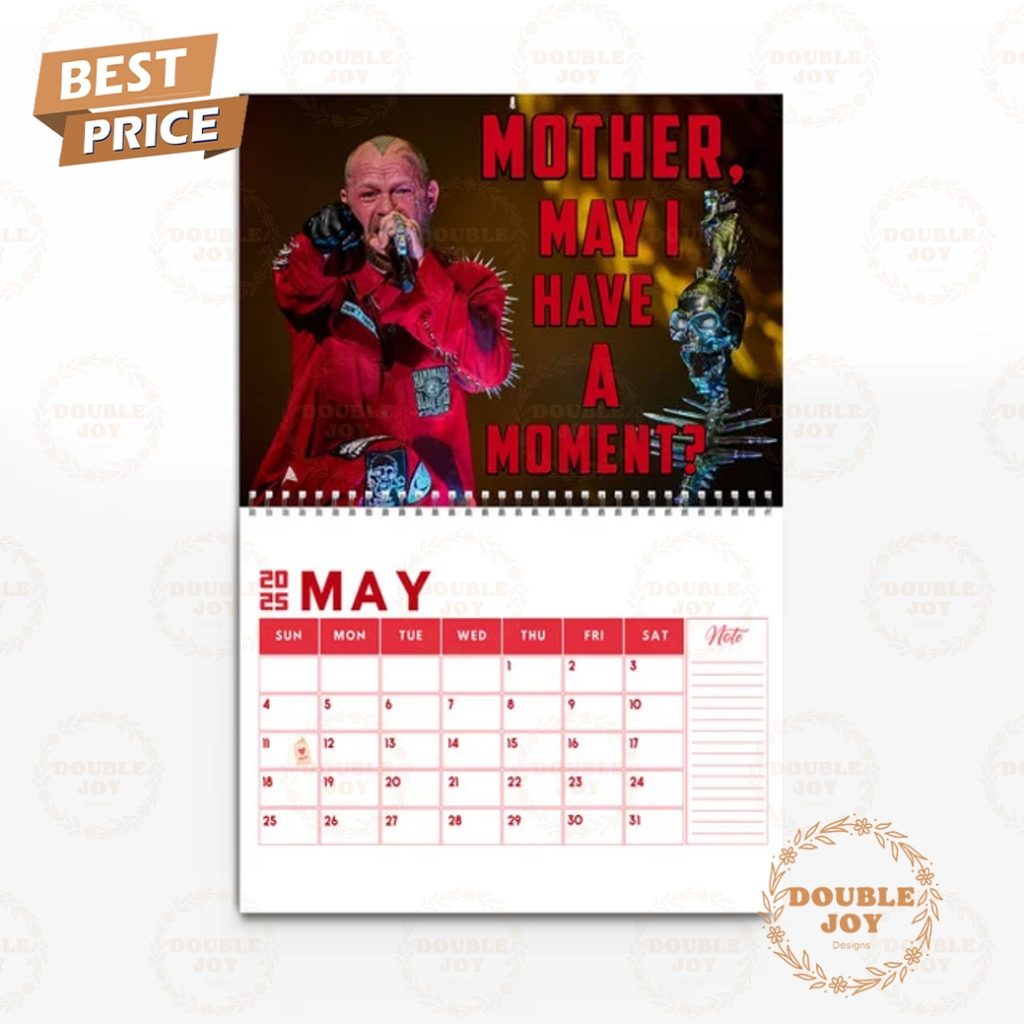 Five Finger Death Punch 2025 Wall Calendar - Doublejoydesigns