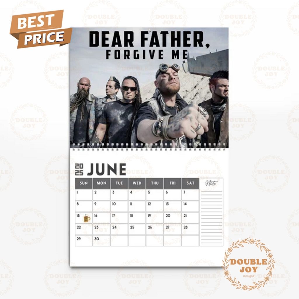 Five Finger Death Punch 2025 Wall Calendar - Doublejoydesigns
