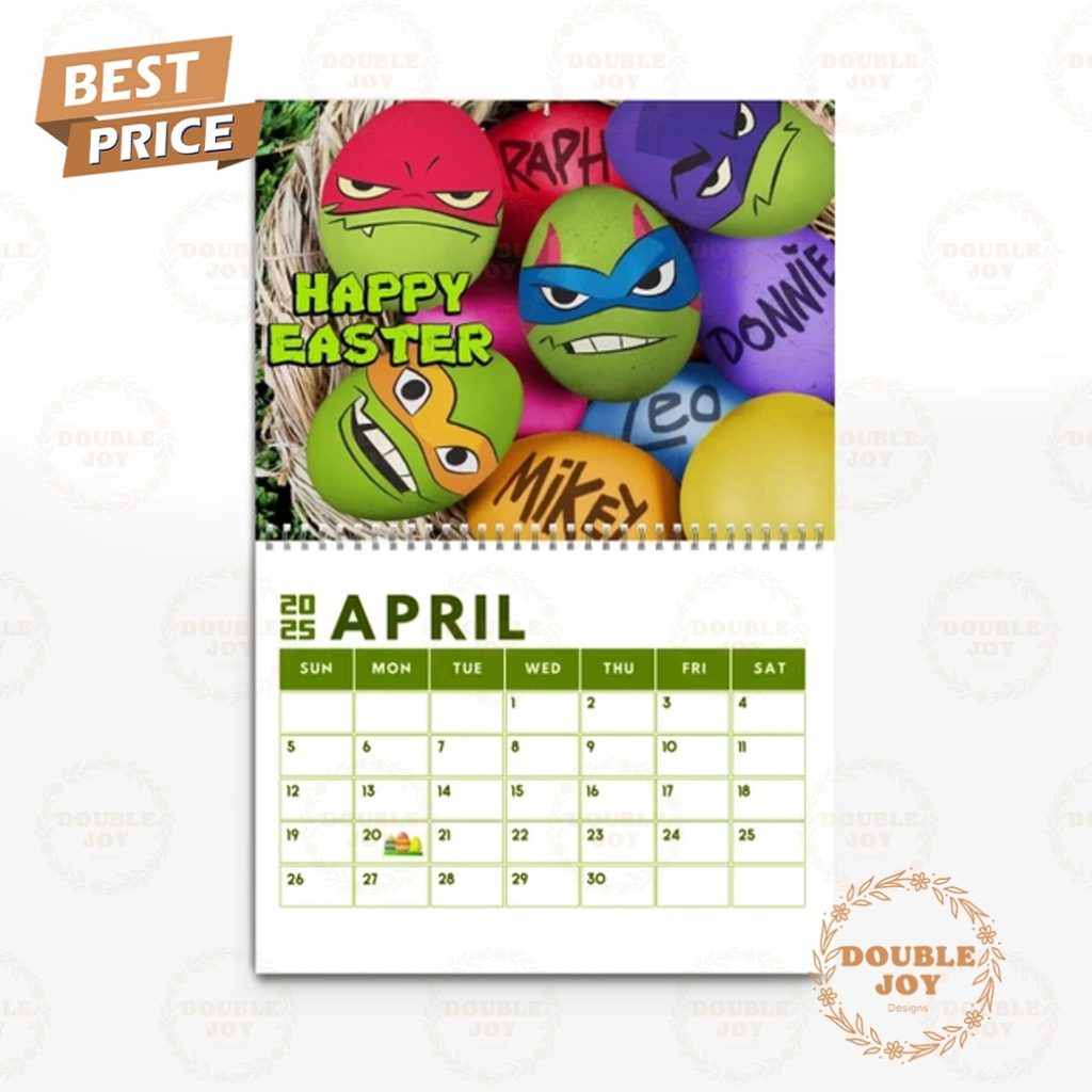 Teenage Mutant Ninja Turtles 2025 Wall Calendar - Doublejoydesigns