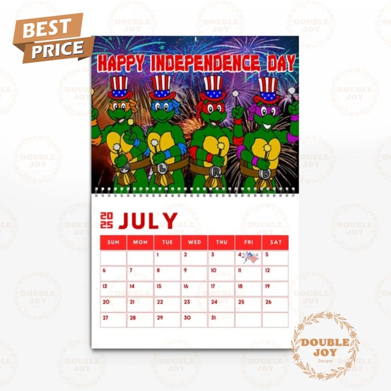 Teenage Mutant Ninja Turtles 2025 Wall Calendar - Doublejoydesigns