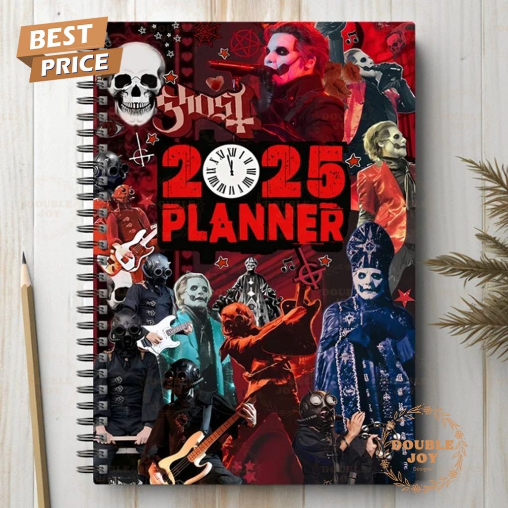 Ghost Rock Band 2025 Planner - Doublejoydesigns
