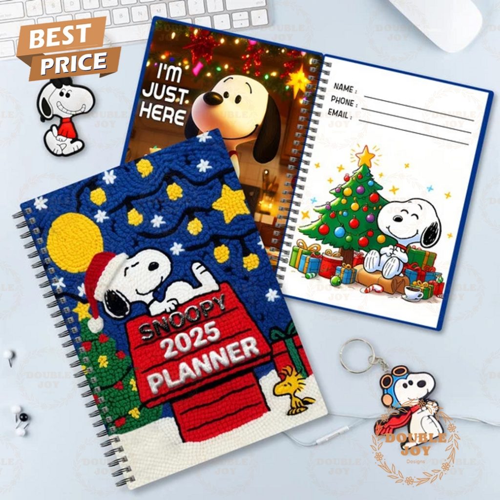 I'm Just Here Snoopy 2025 Planner - Doublejoydesigns