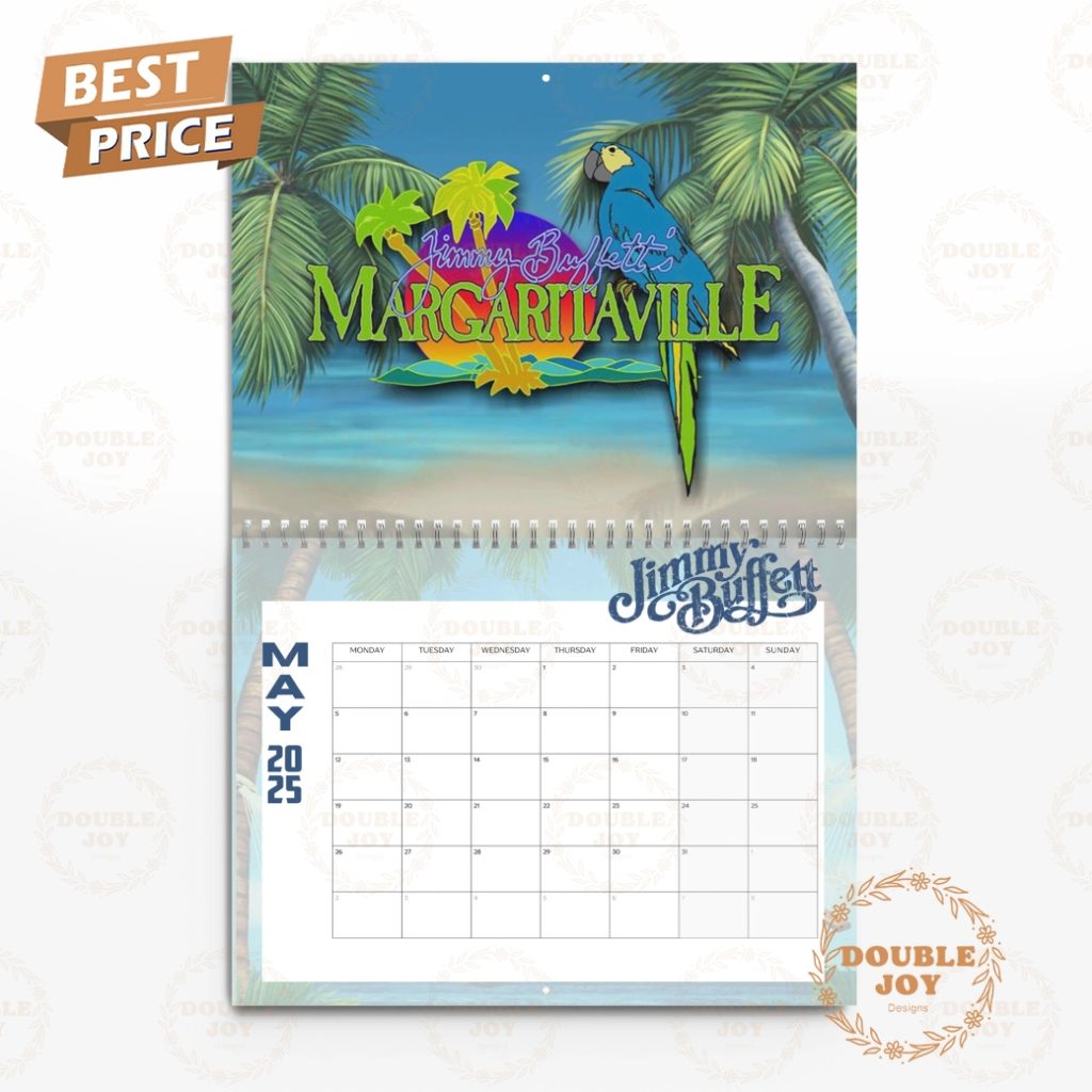 Jimmy Buffett 2025 Wall Calendar - Doublejoydesigns