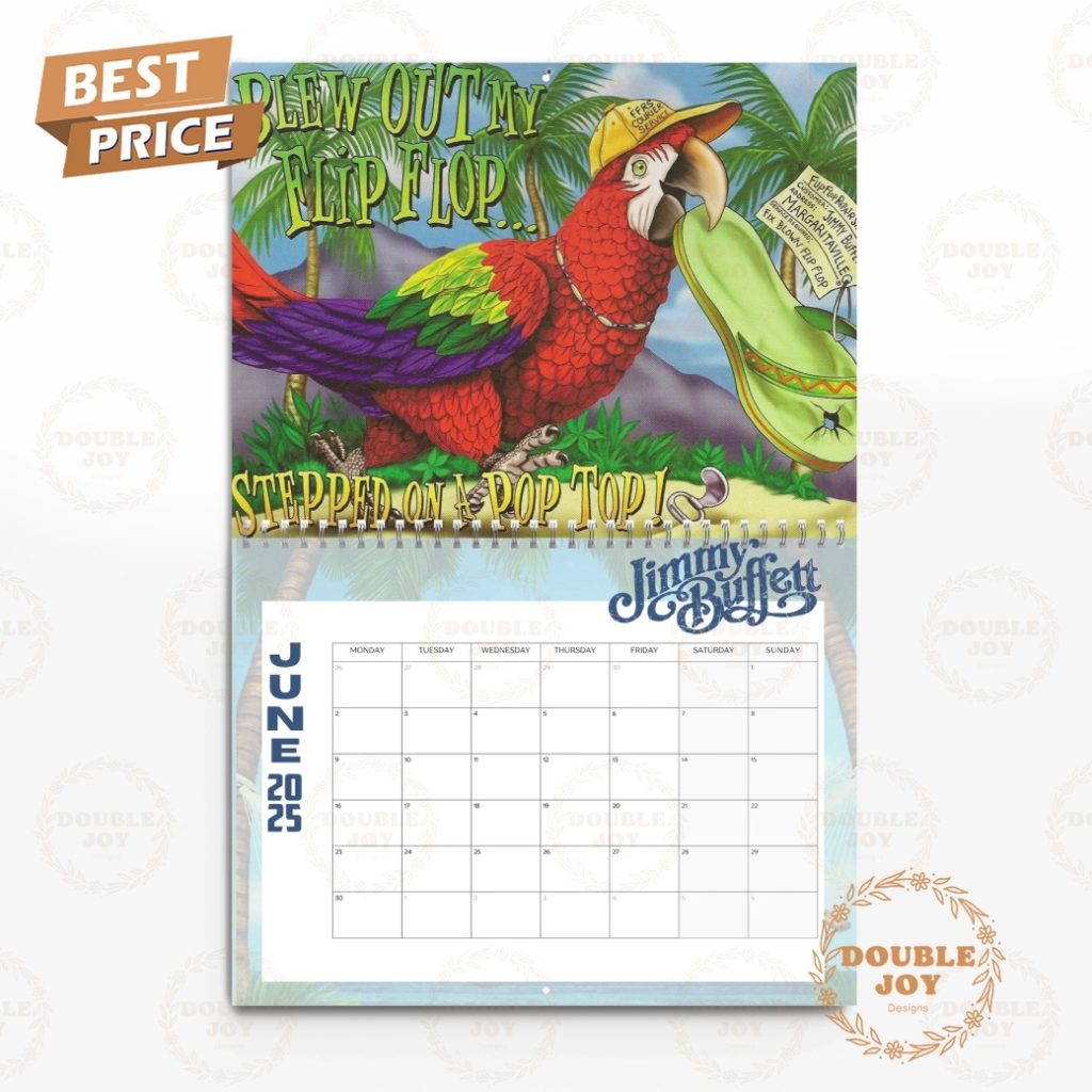 Jimmy Buffett 2025 Wall Calendar - Doublejoydesigns
