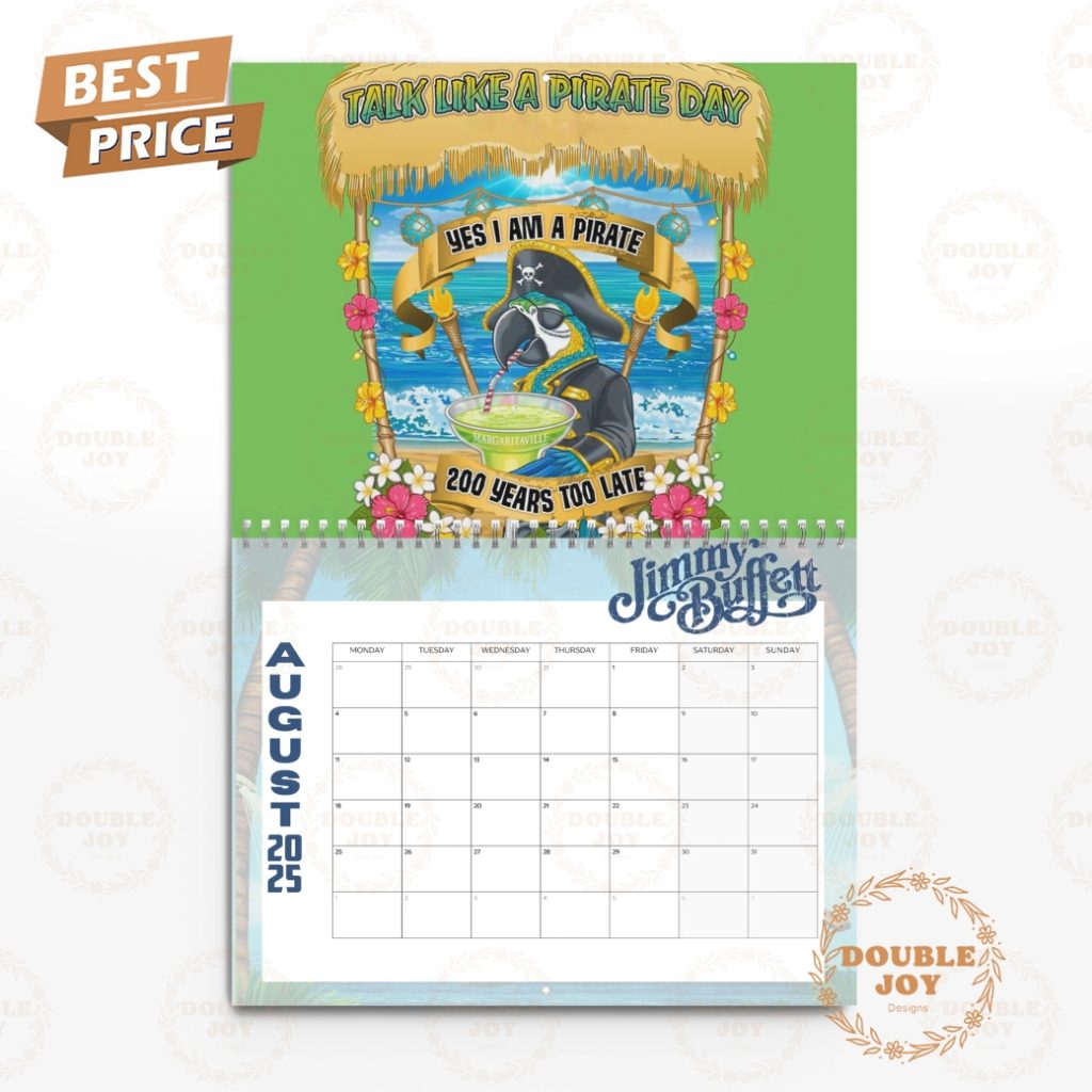 Jimmy Buffett 2025 Wall Calendar - Doublejoydesigns