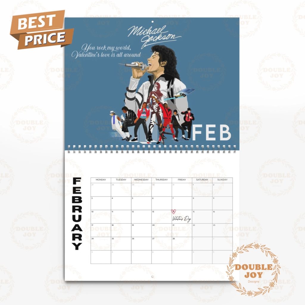 Michael Jackson 2025 Wall Calendar - Doublejoydesigns