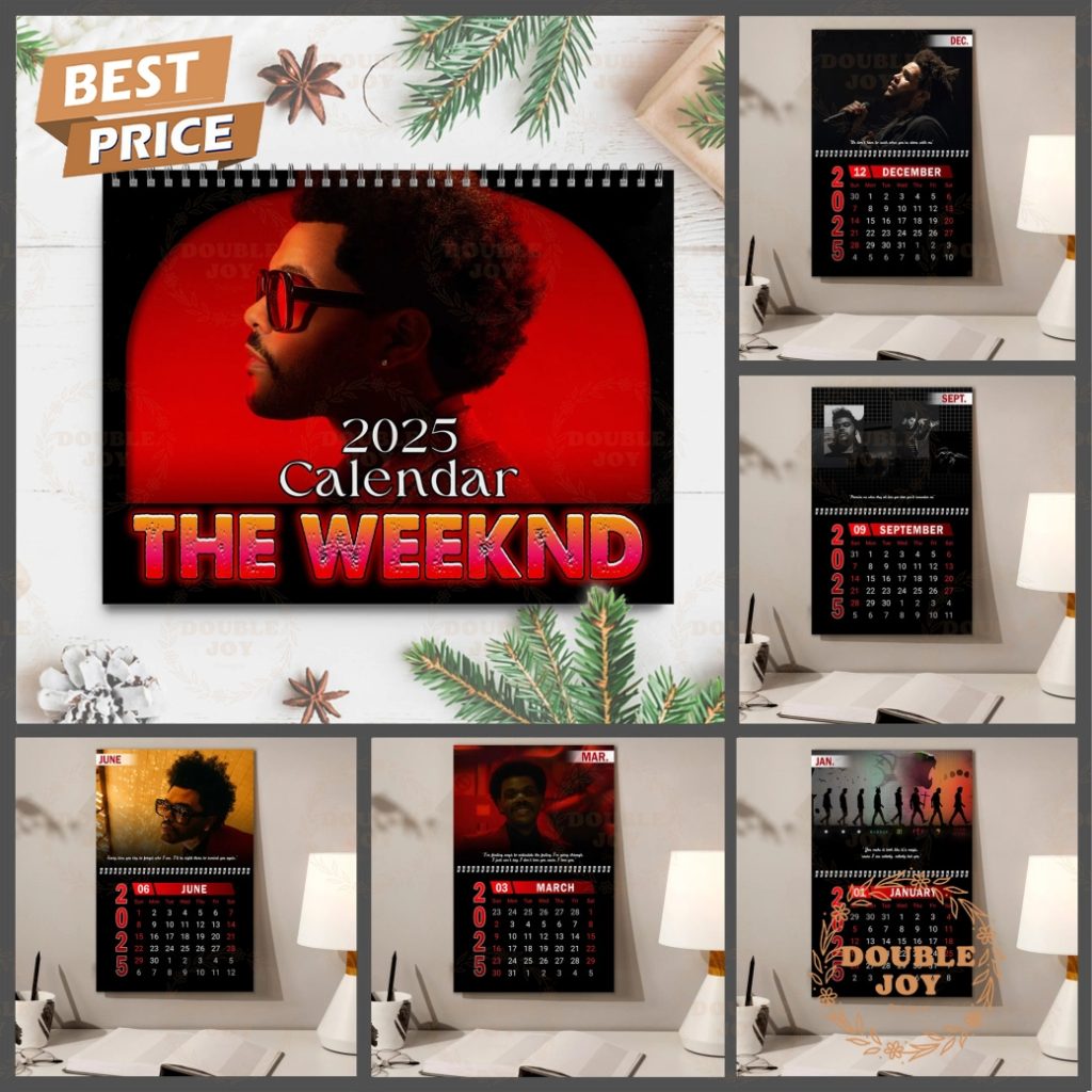 The Weeknd 2025 Wall Calendar - Doublejoydesigns
