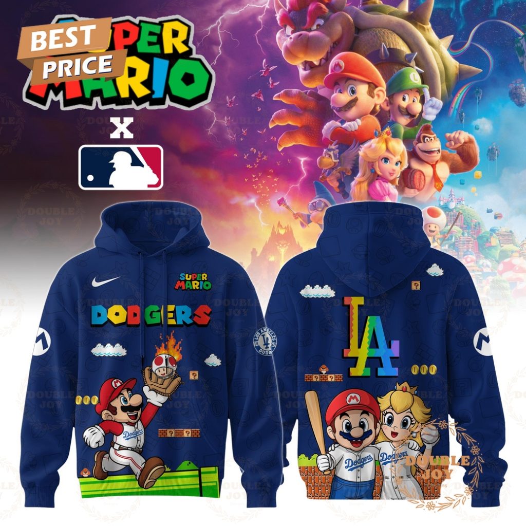 Los Angeles Dodgers Super Mario Night 2025 Limited Edition Hoodie ...