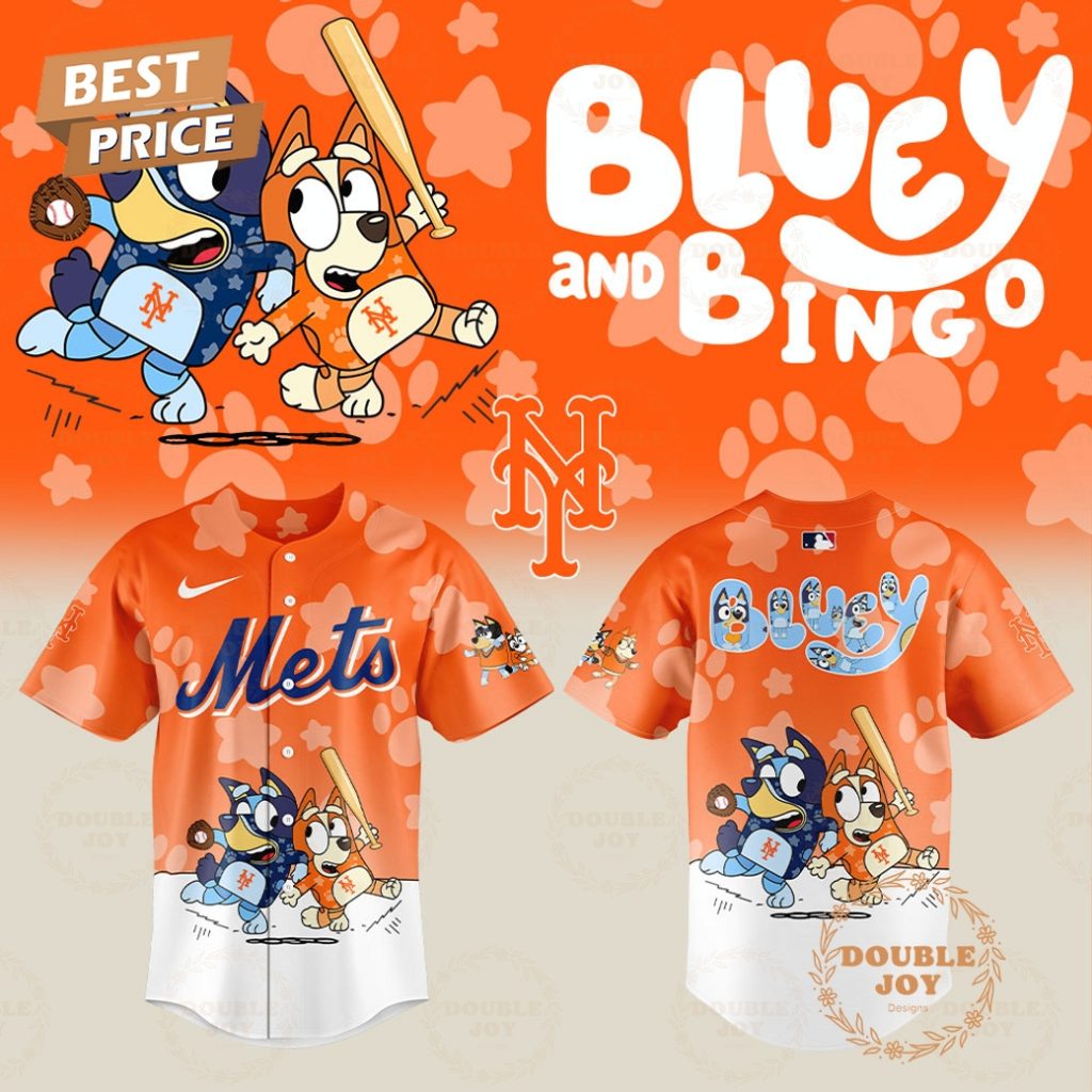 New York Mets MLB x Bluey Night 2025 Limited Edition Baseball Jersey ...