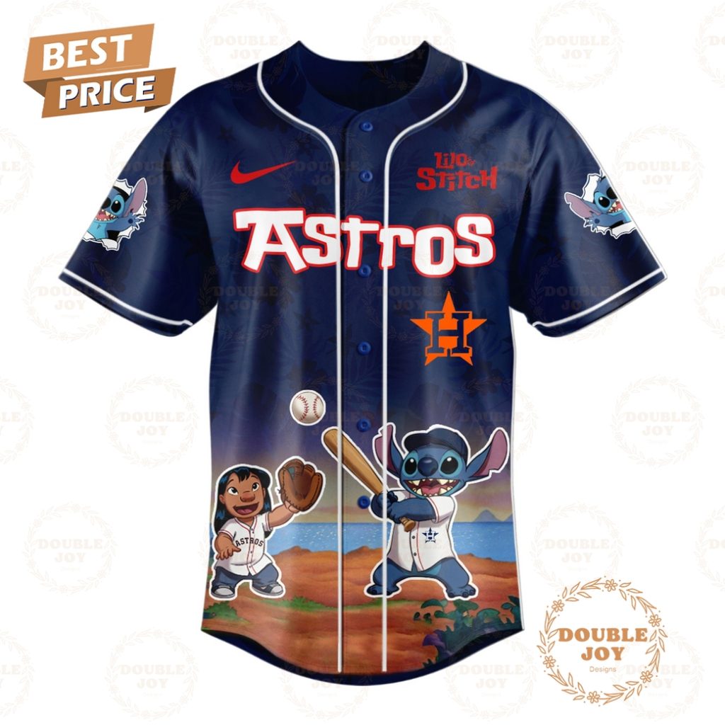 Houston Astros 2025 Lilo And Stitch 626 Special Edition Baseball Jersey ...