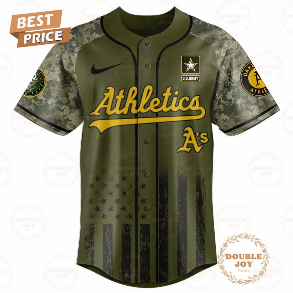 Athletics U.S. Army's 250th Limited Edition Baseball Jersey ...