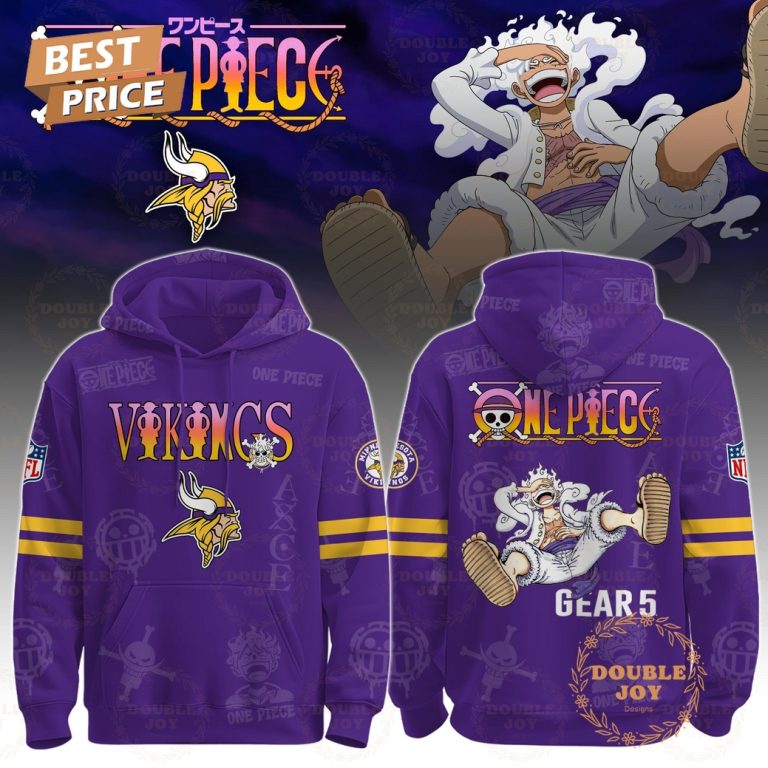 Minnesota Vikings x One Piece "Gear 5" Hoodie - Doublejoydesigns
