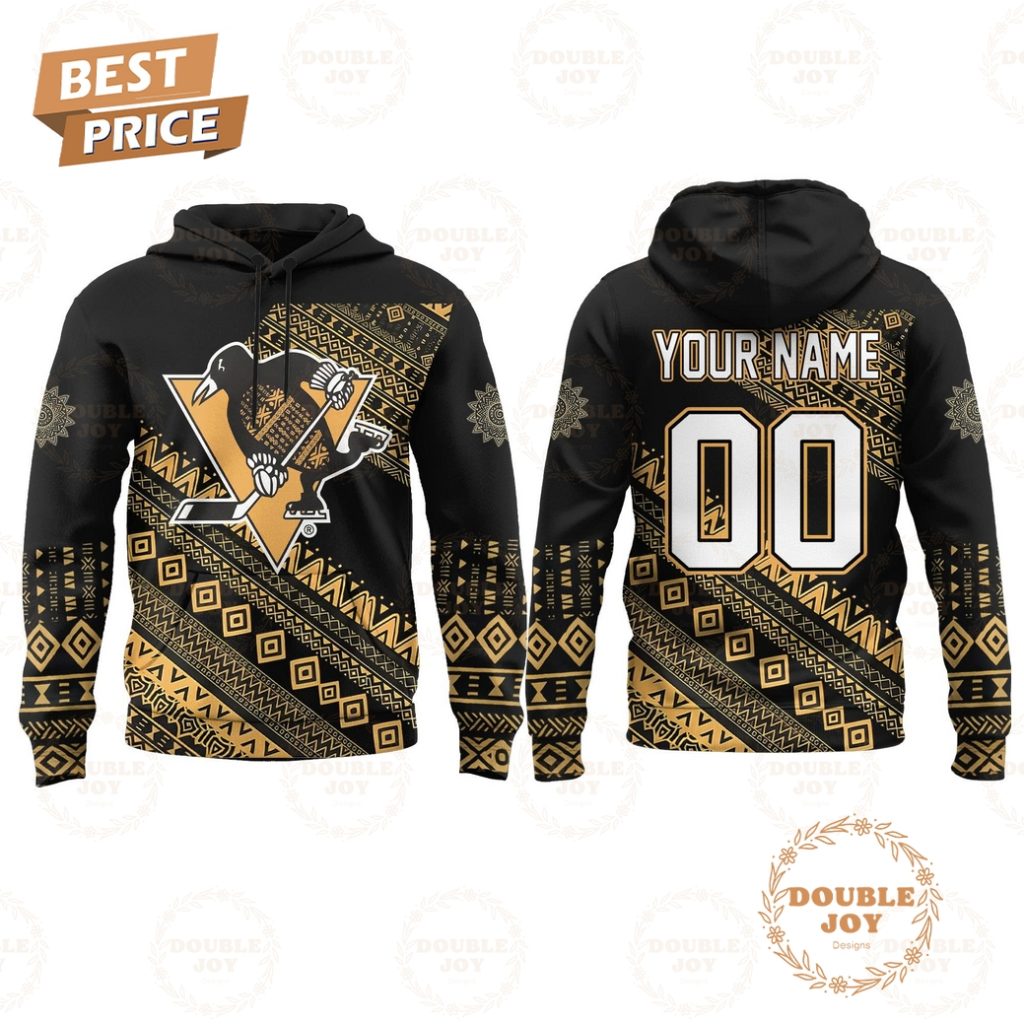 Pittsburgh Penguins Black History Game 2026 Custom Name Hoodie ...